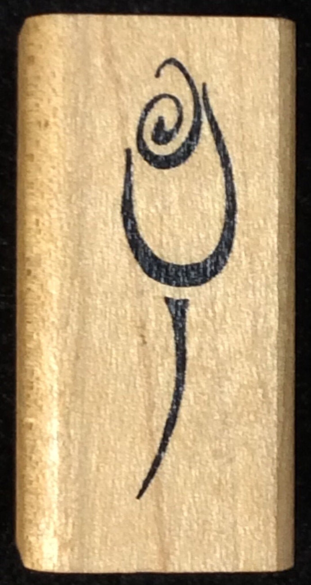 Single Rose Wood Mounted Rubber Stamp, Spring, Summer, Garden, Floral ...