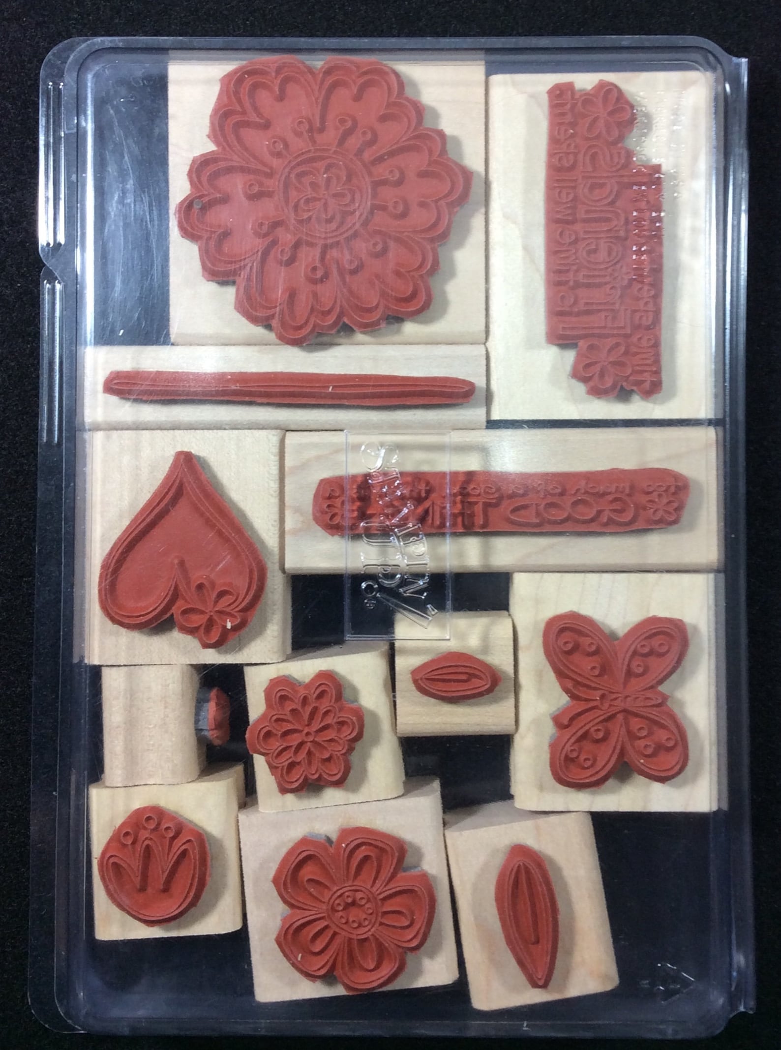 Time Well Spent Wood Mounted Rubber Stamp Set From Stampin up | Etsy