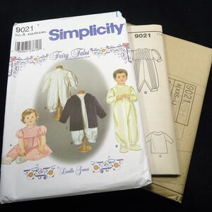 Simplicity Fairy Tales Babies' Dress, Romper and Jacket Pattern 9021 ...