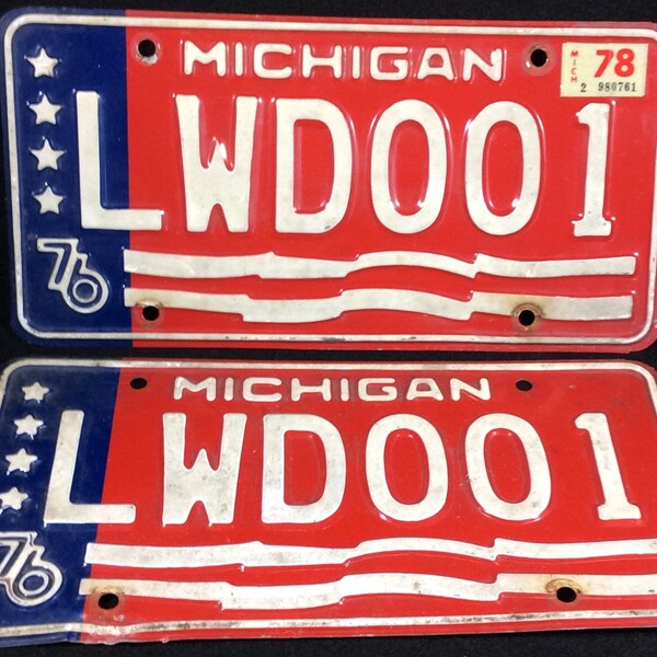 1976 License Plate - Etsy