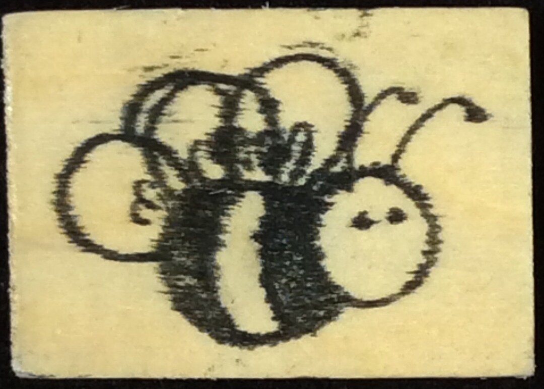 Bee Wood Mounted Rubber Stamp, Garden, Spring, Summer, Insect - Etsy