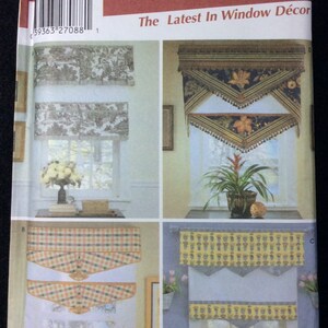 Simplicity Shades and Valance Pattern 5342, Window Treatments - Etsy