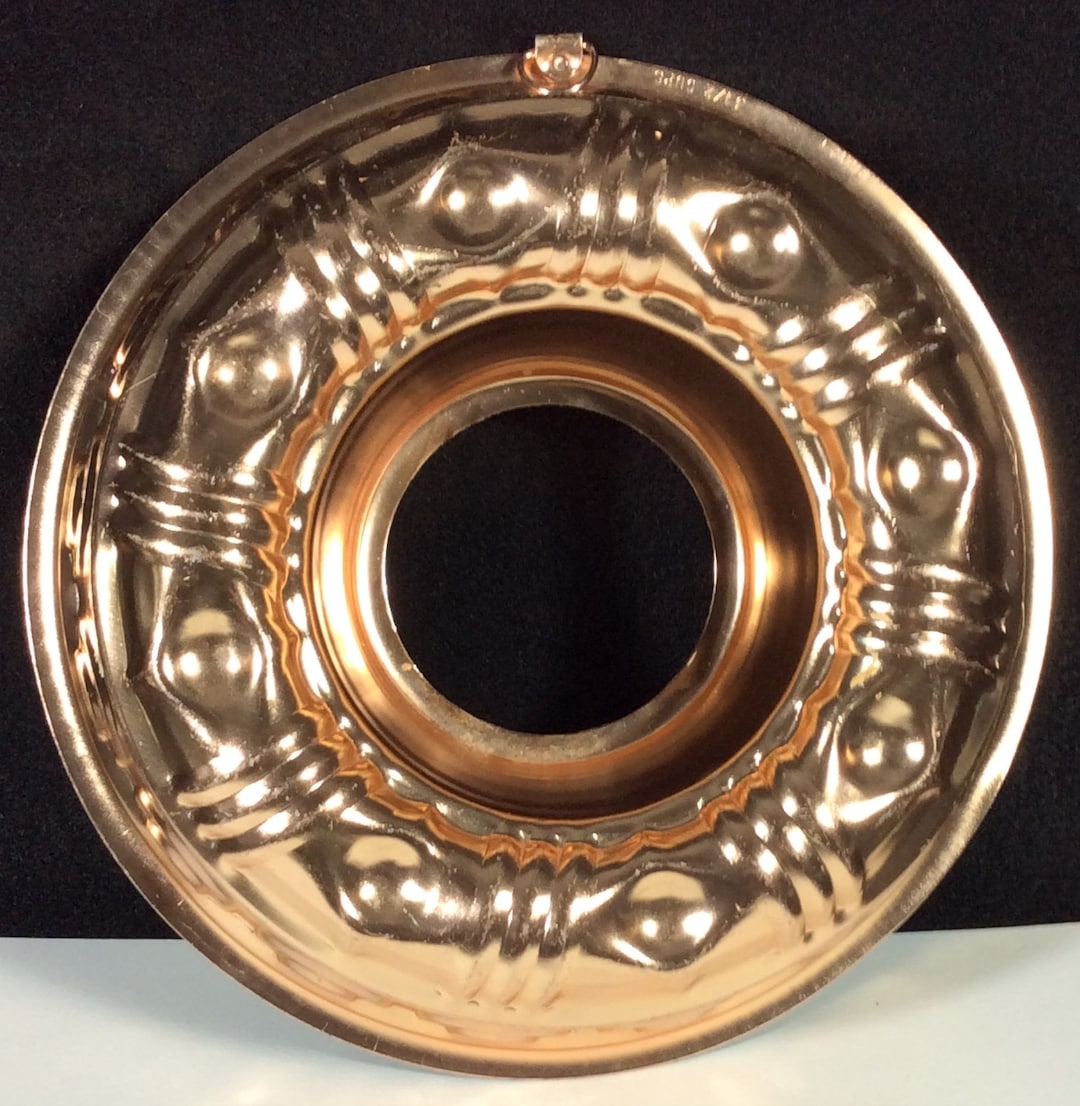 Copper Colored Aluminum Round Ring, Mold, Jello, Ice, Chocolate, Pate ...