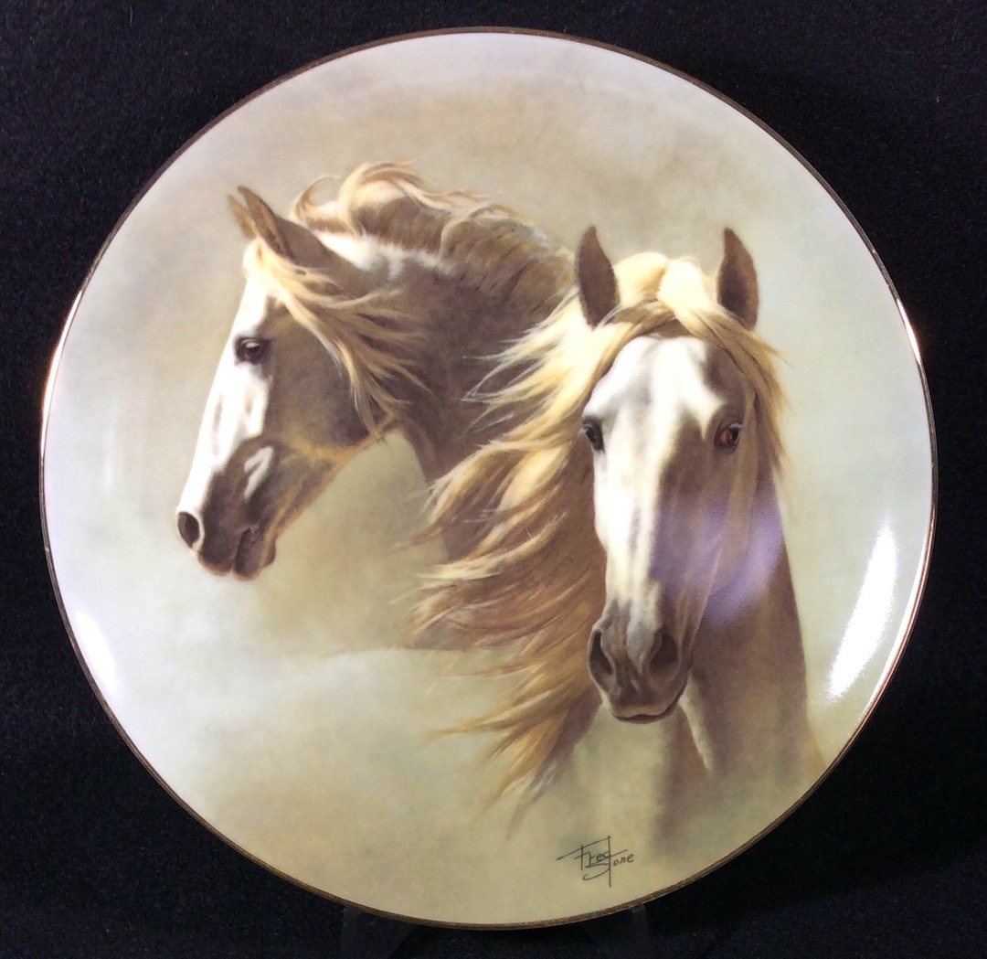 The Andalusian, Horse, Equestrian, by Fred Stone, Collector Plate, Made ...