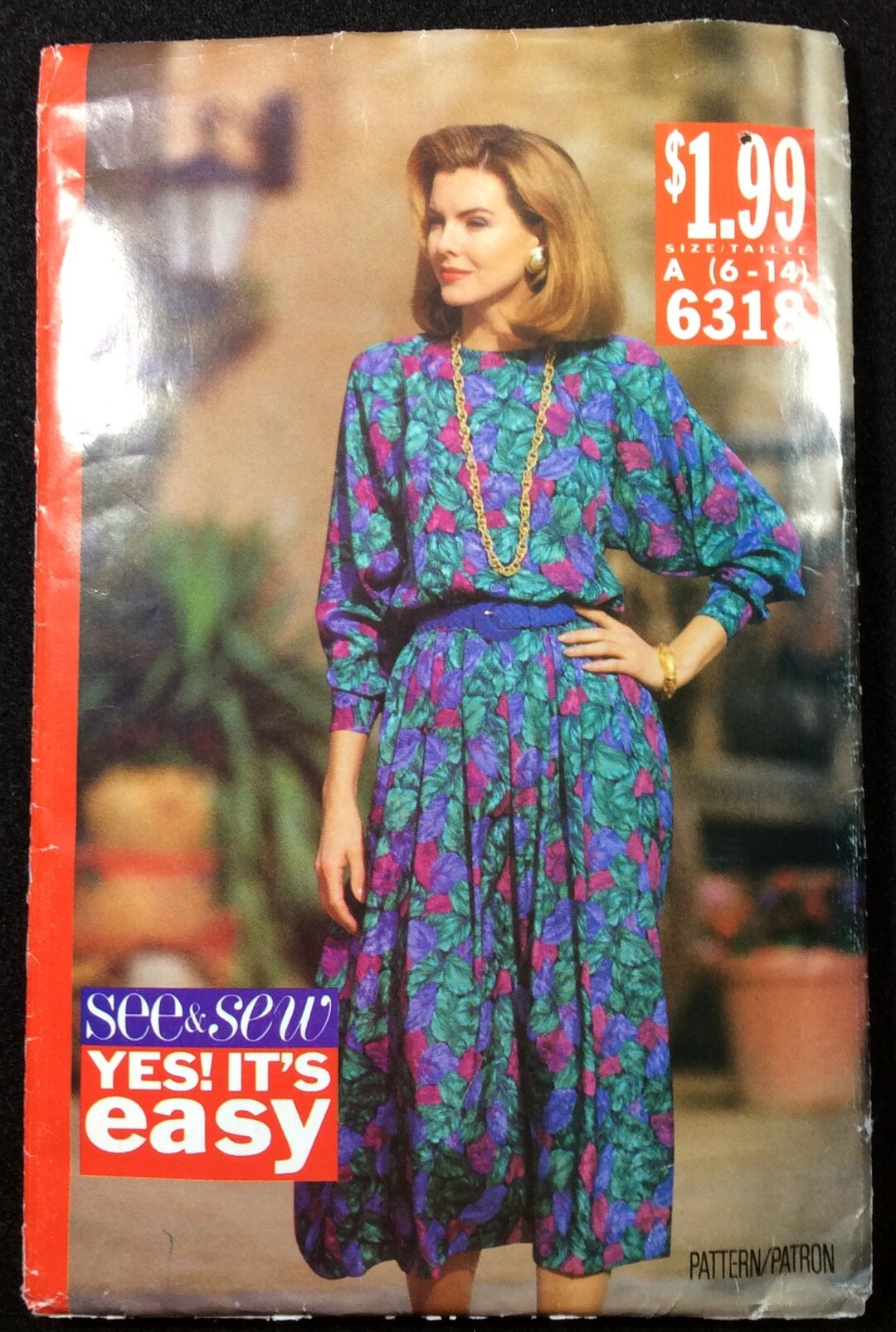 See & Sew Misses' Dress Pattern 6318 Size 6, 8, 10, 12, 14 Easy to Sew ...