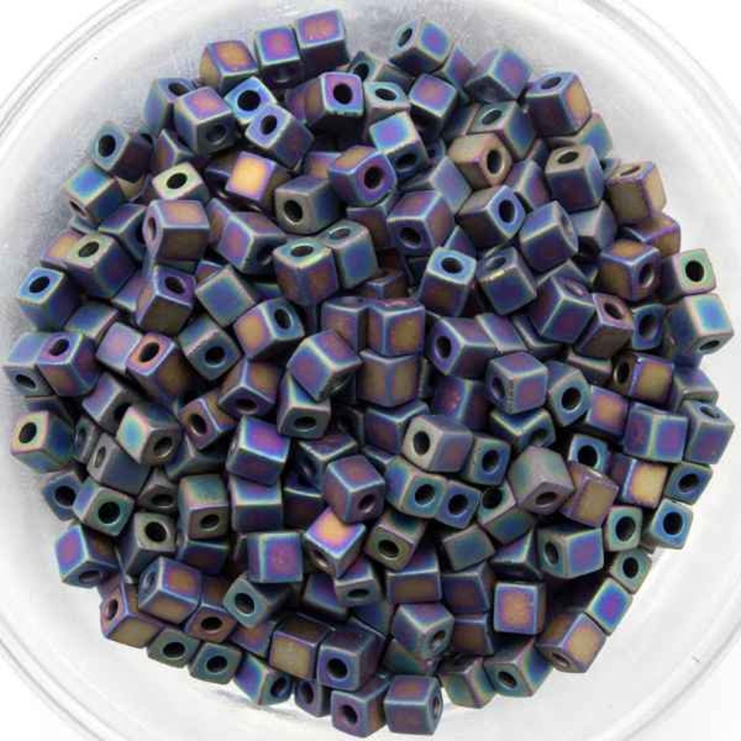 Miyuki 3mm Square Glass Beads, Multiple Colors and Quantities, Bead Shop Destash, Great Prices ...