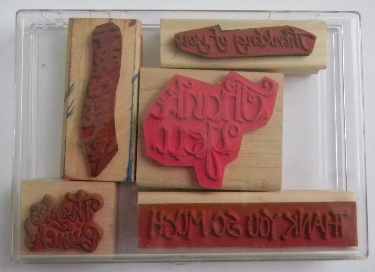 Destash/bulk..rubber Stamp Sentiments From 1990's - Etsy
