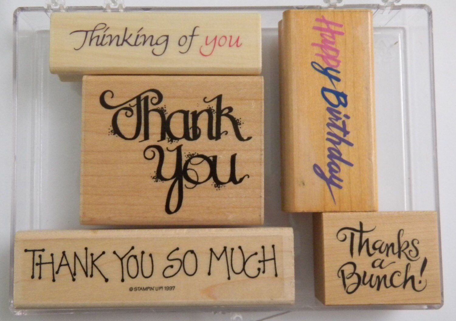 Destash/bulk..rubber Stamp Sentiments From 1990's - Etsy