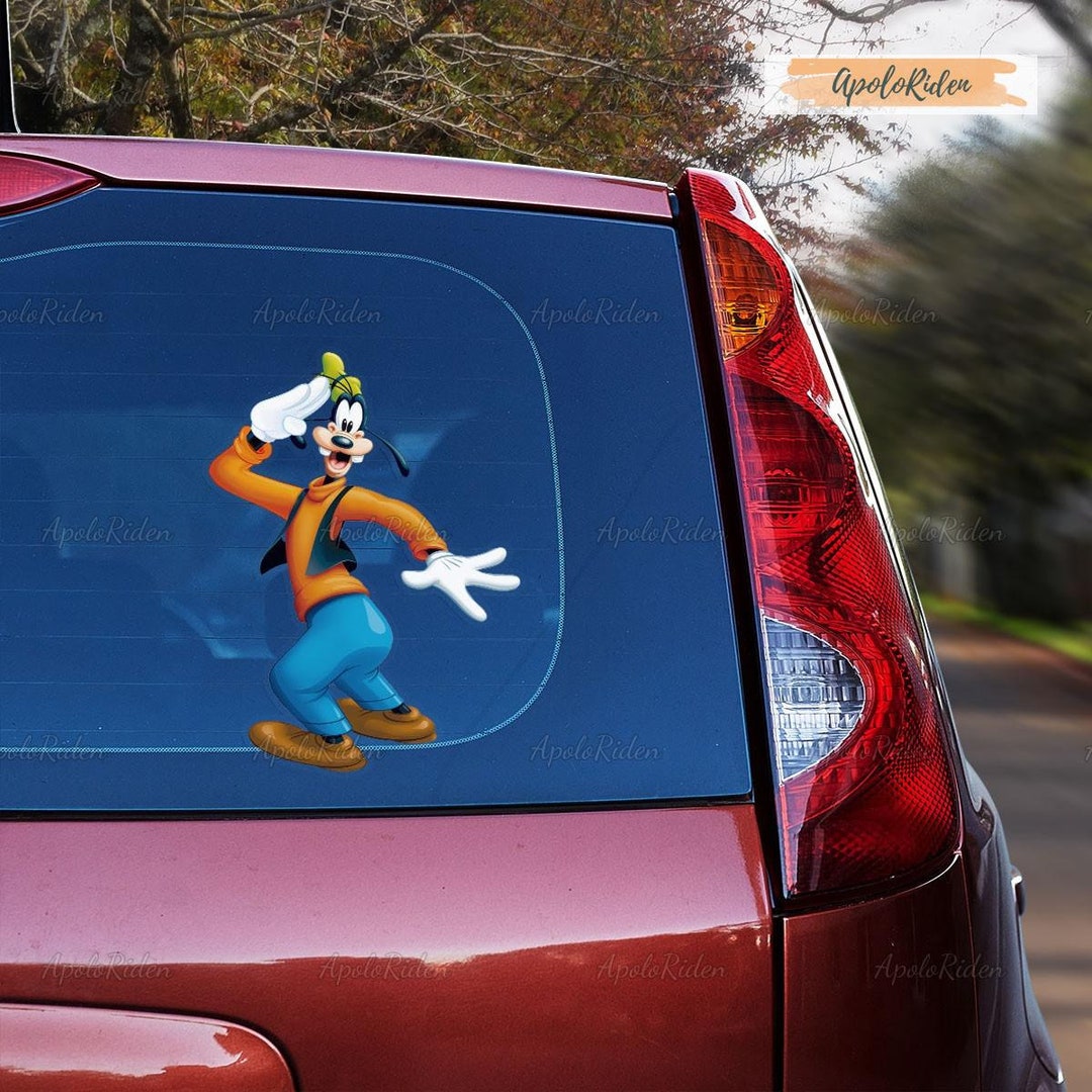 Goofy Sticker, Disney Goofy Car Decals, Goofy Cartoon Vinyl Decal ...