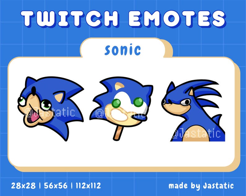 Funny Sonic Emotes (3) for Twitch | Discord | Streaming | Youtube - Etsy