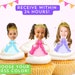 Printable Princess Cake Topper, Face Custom Photo, Sticker Cupcake ...