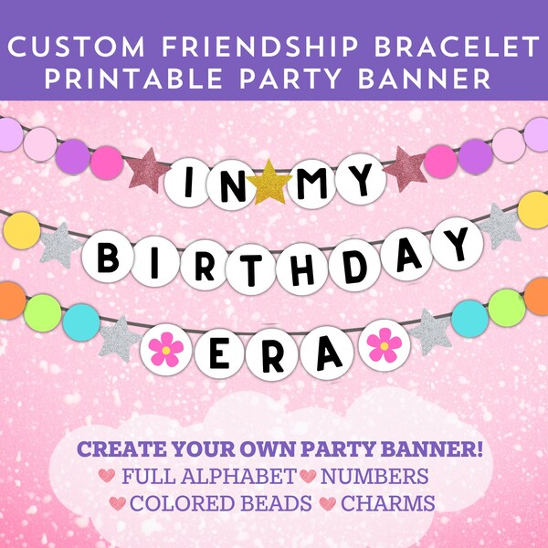 Custom Giant Friendship Bracelet Banner - Etsy