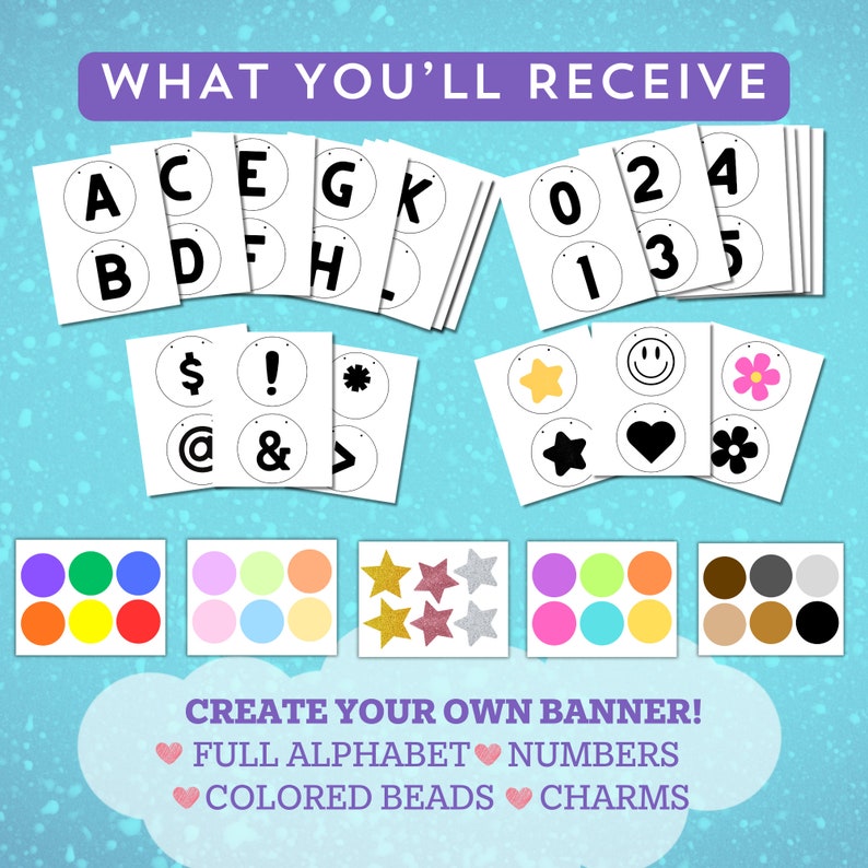 Giant Friendship Bracelet Banner Custom Birth-tay Garland, in My Eras ...