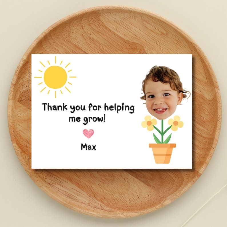 Thank You Card for Childcare Teachers, ECE Appreciation Card, Childcare ...