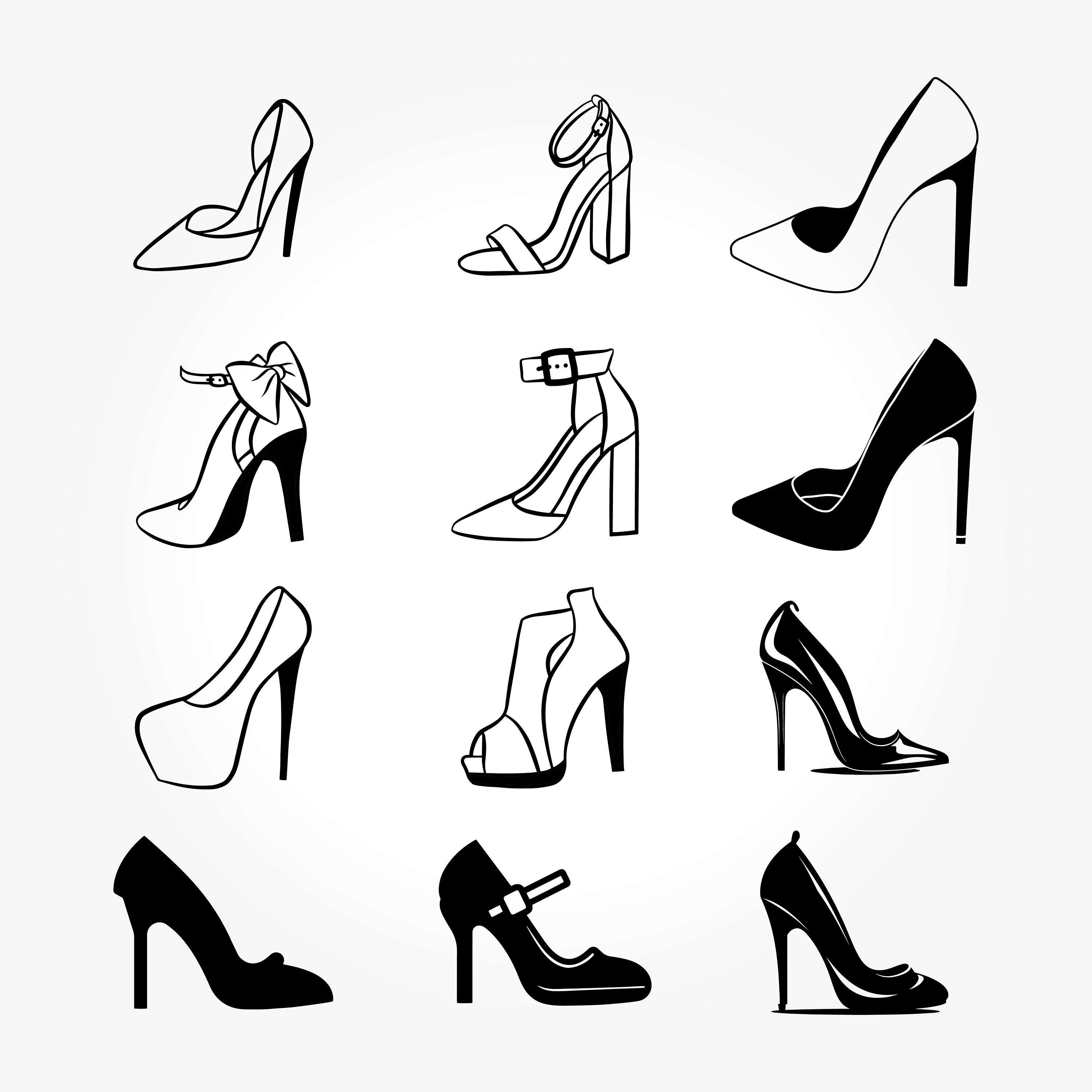 Girls High Heels Svg Bundles, Heels Svg Bundles, Women Heels Svg, Heels ...