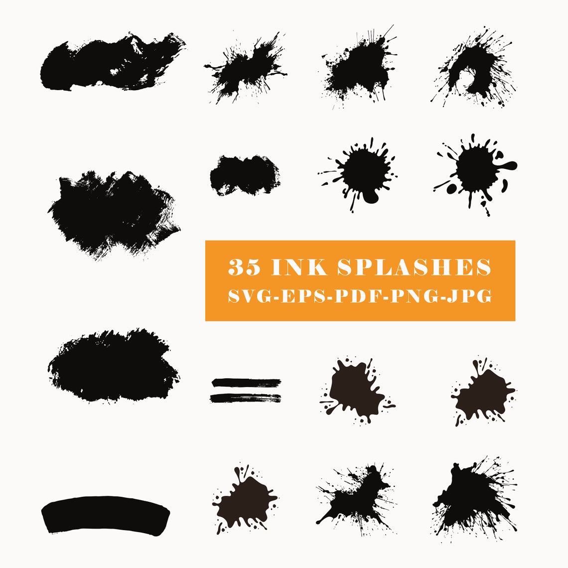 Pen Ink Splash Svg Bundles, Black Ink Splash Clipart, Pen Ink Svg ...