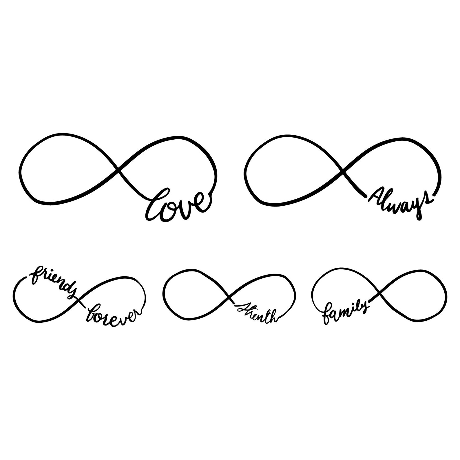 Infinity Sign Svg Bundles, Infinity Svg Clipart, Infinity PNG, Infinity ...