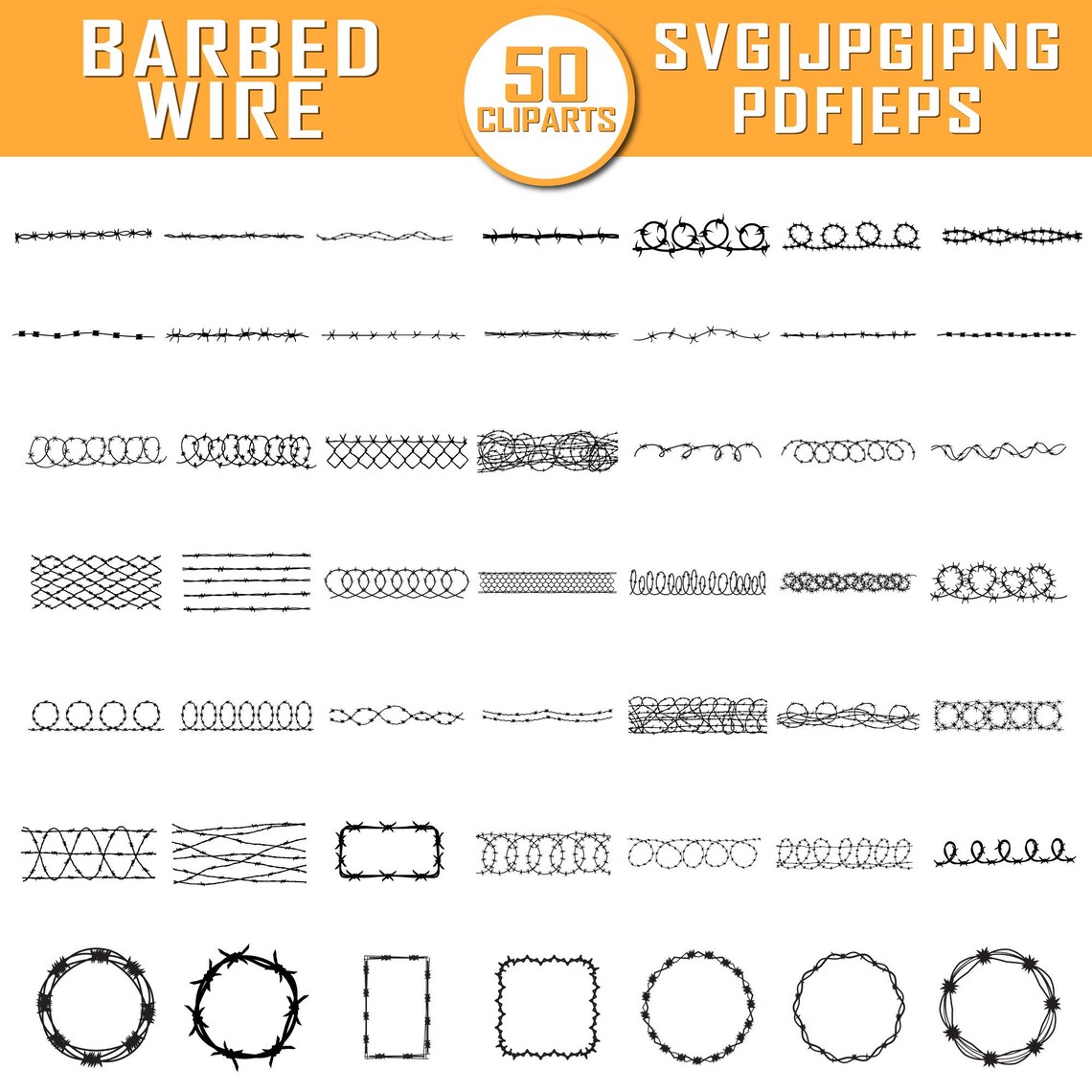 Barbed Wire Svg, Barbed Wire Png,barbed Wire Frame, Fencing Svg, Wire ...