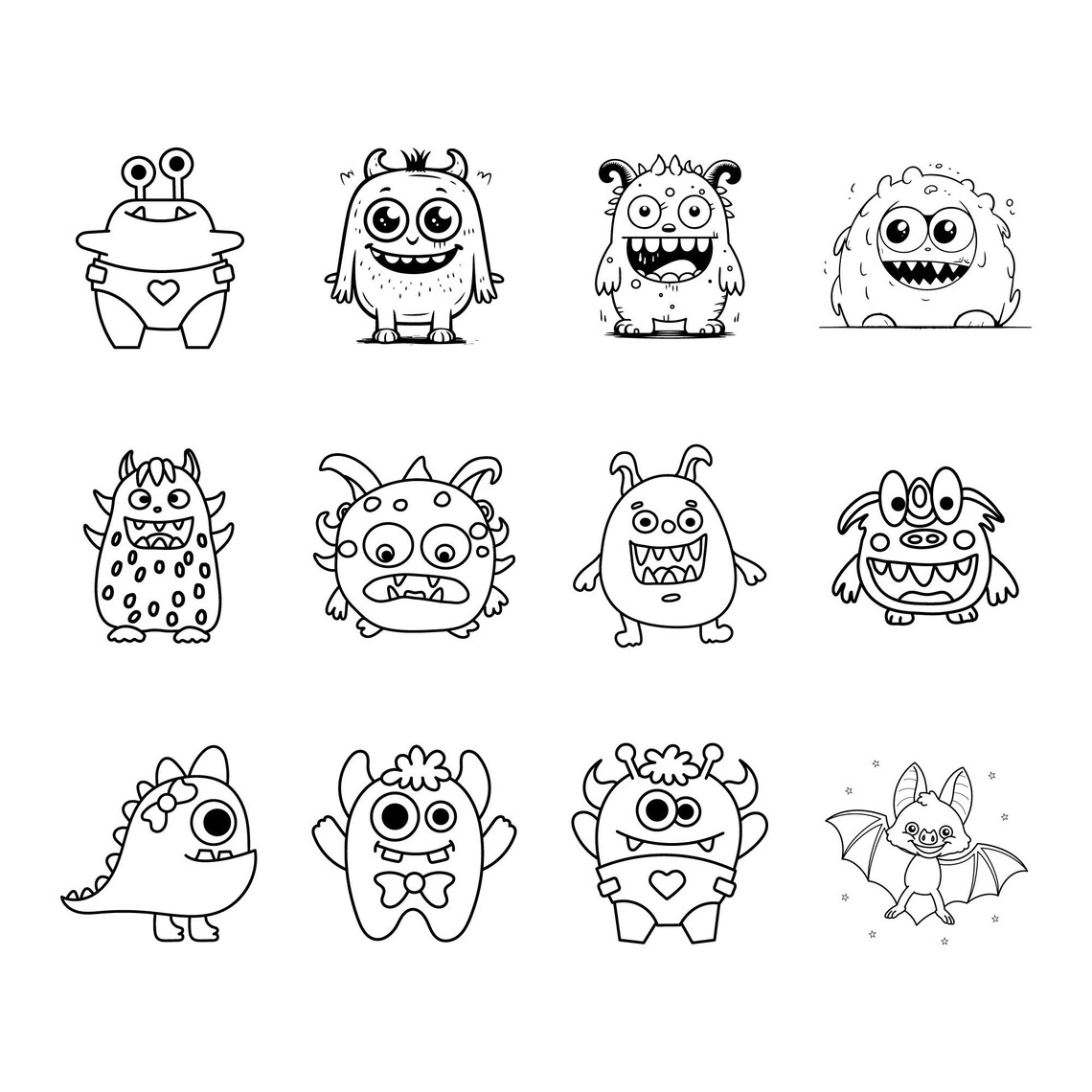 Monster Svg, Moster Clipart Monster PNG, Monster Pictures, Monster ...