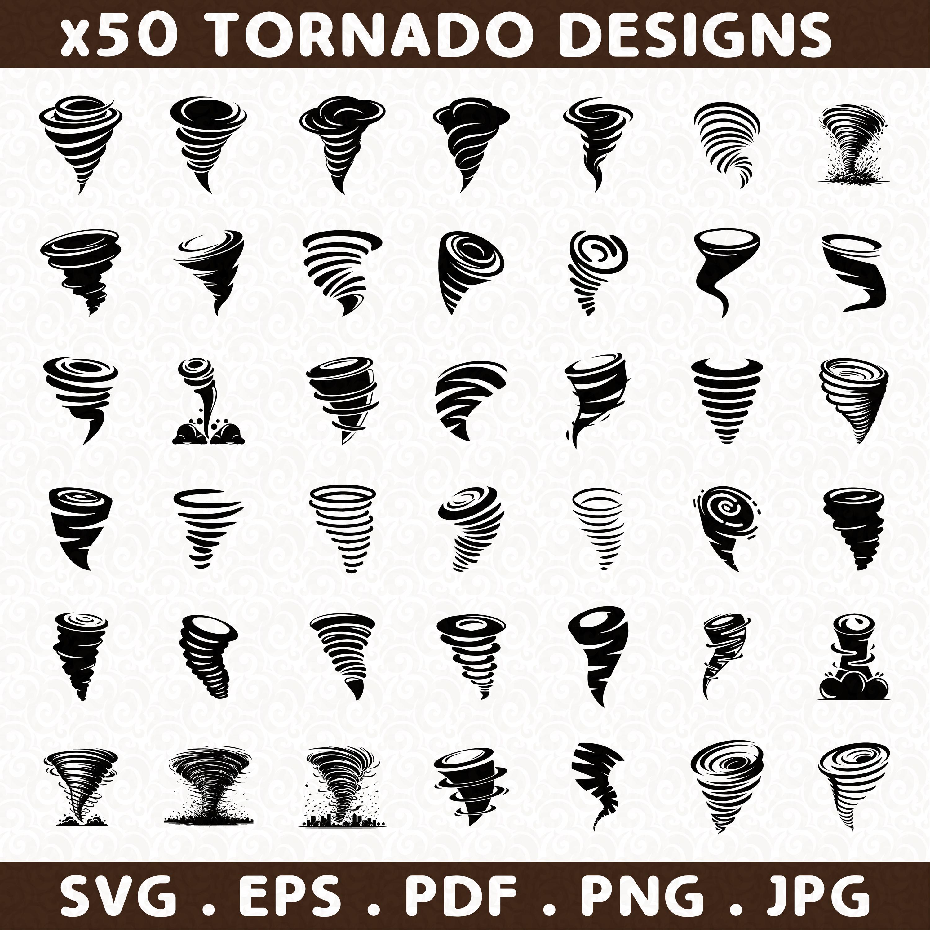 Tornado Svg Bundles, Tornado Clipart, Tornado PNG, Storm Svg, Hurricane ...