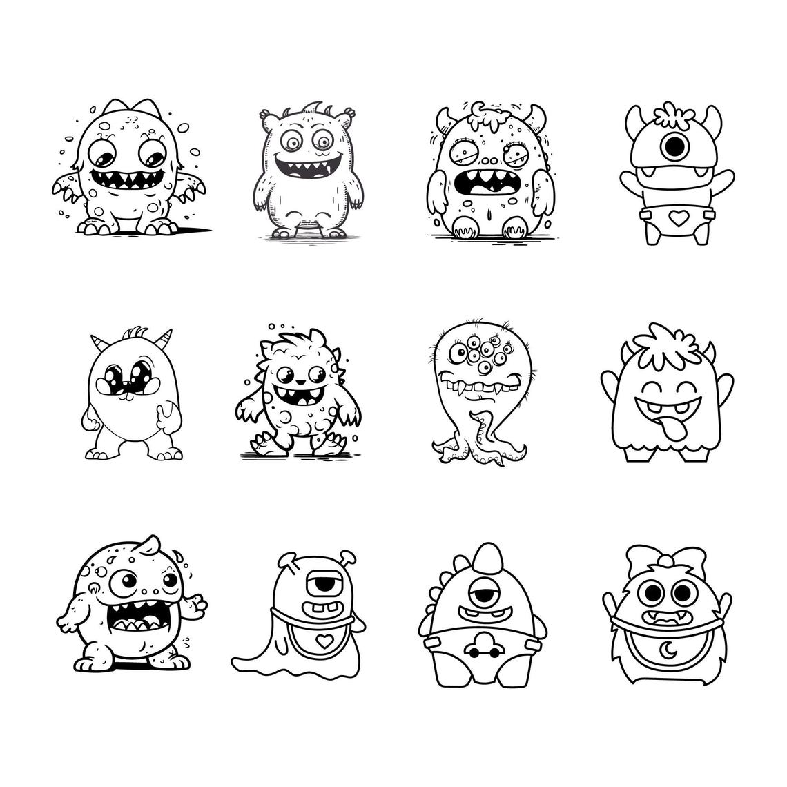 Monster Svg, Moster Clipart Monster PNG, Monster Pictures, Monster ...
