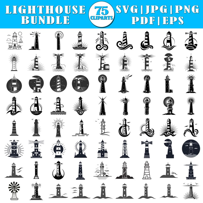 Lighthouse Svg - Etsy