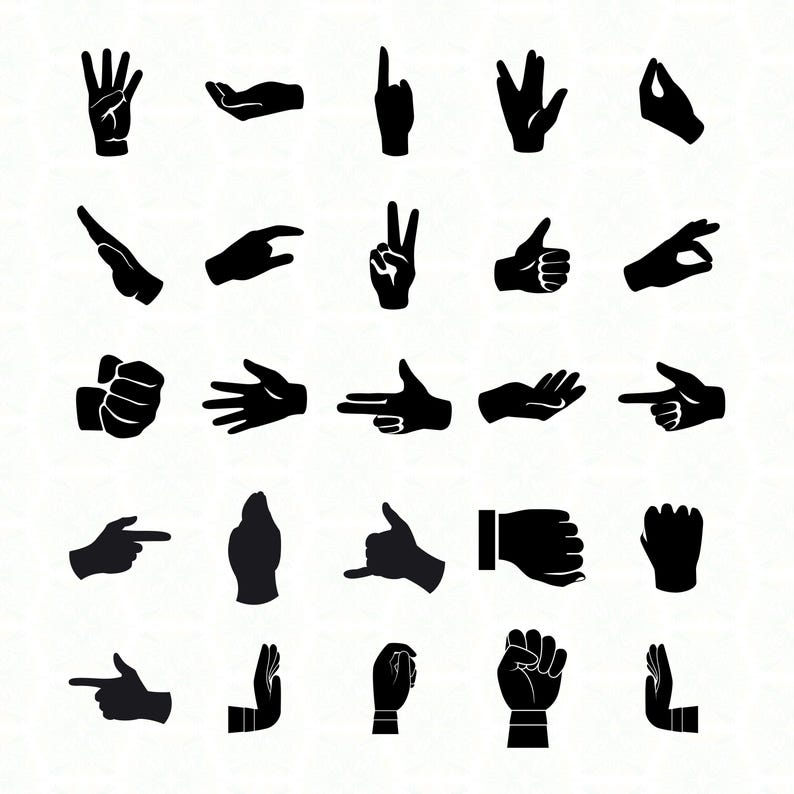 Hand Sign Svg, Hand Svg Clipart, Hand PNG, Hand Images, Winning Hand ...