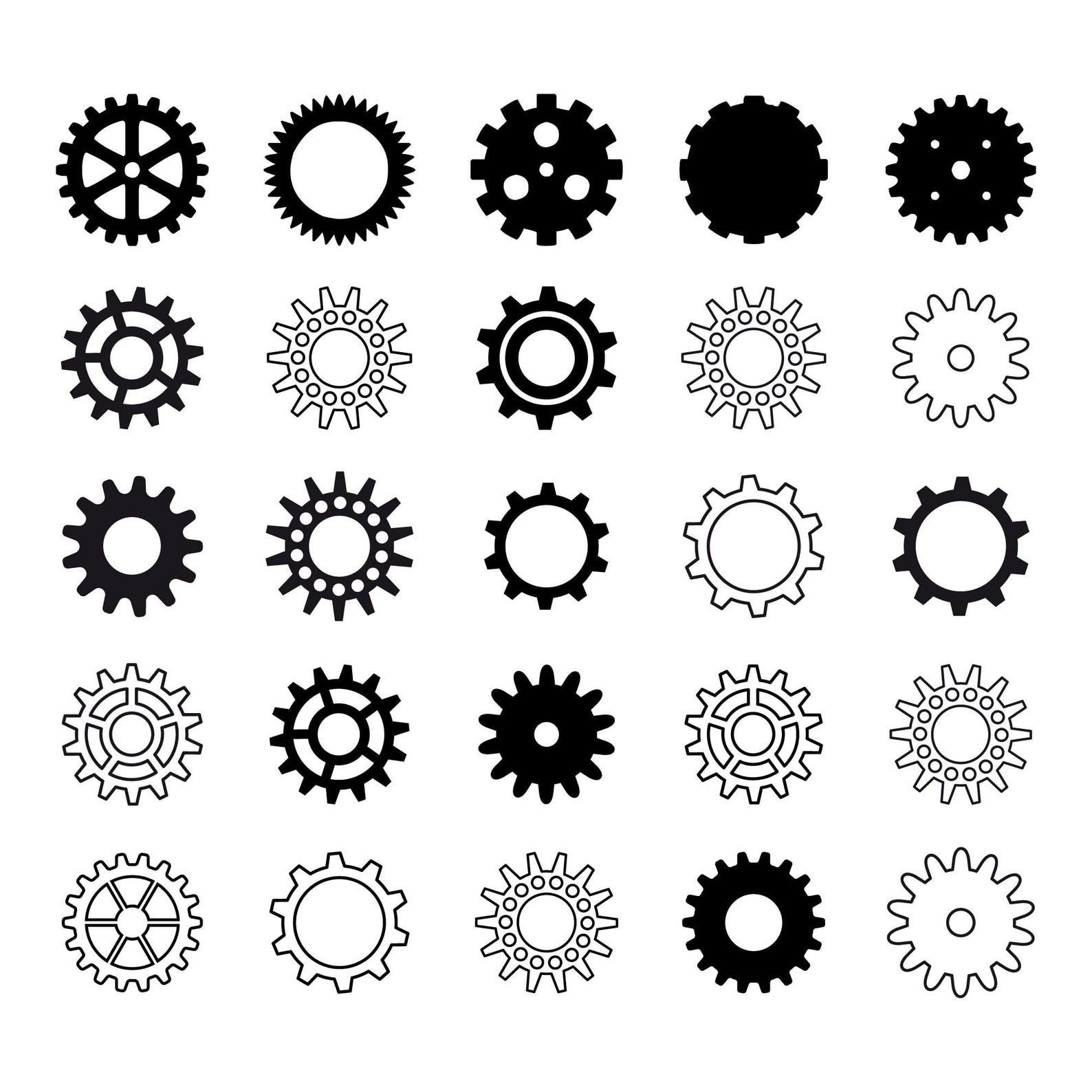 Truck Gears Svg, Gears Clipart, Gears PNG, Car Gear Svg, Gear Shape Svg ...