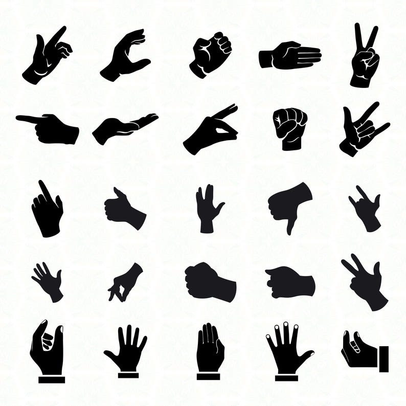 Hand Sign Svg, Hand Svg Clipart, Hand PNG, Hand Images, Winning Hand ...