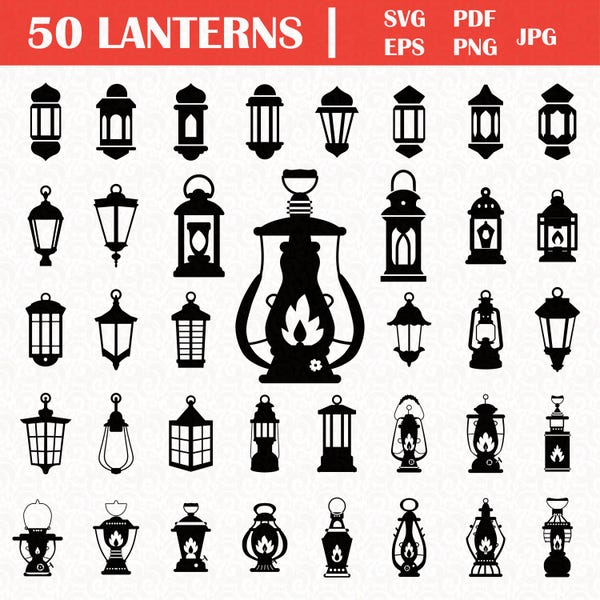 Lantern Svg - Etsy