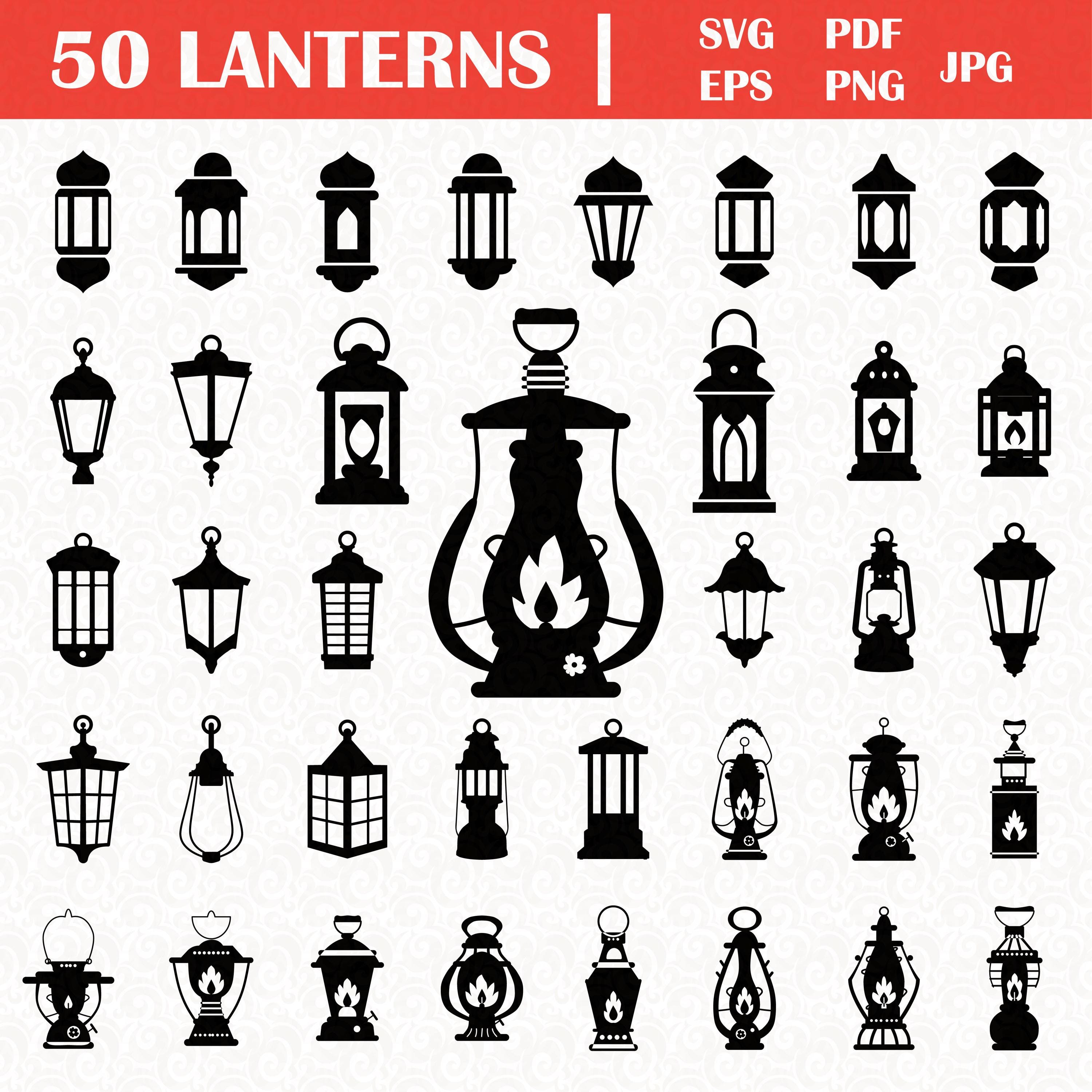 Cute Lantern Svg Bundles, Lantern Svg Files, Lantern Clipart,lantern ...