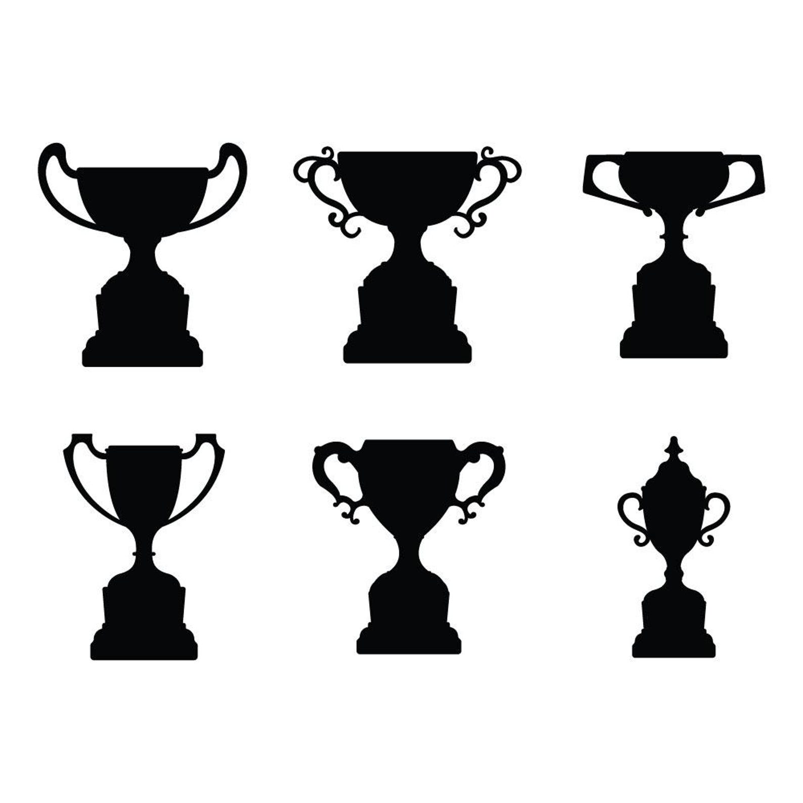Trophy Svg Bundles, Trophy Clipart, Trophy Designs, Podium Svg, Medal ...