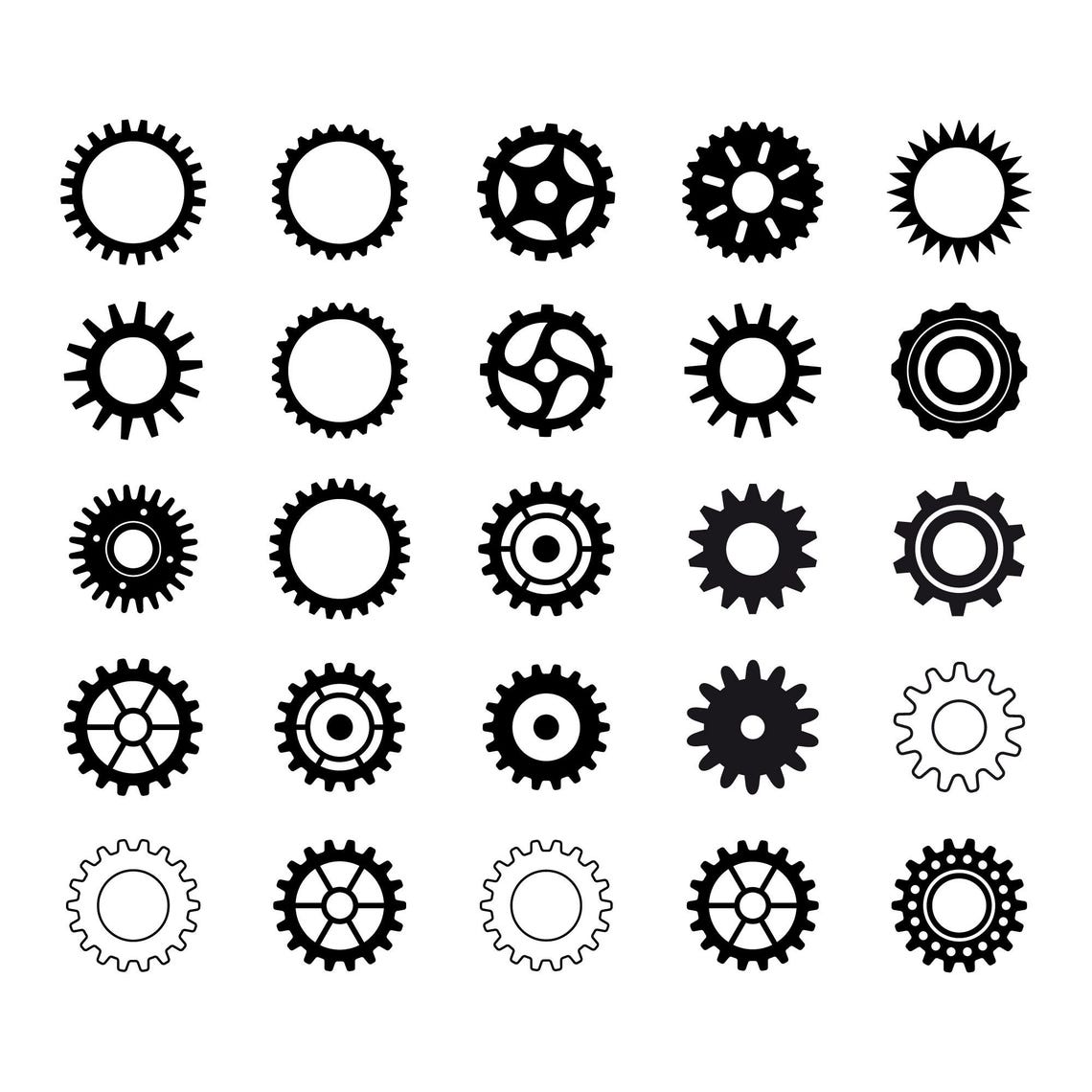Truck Gears Svg, Gears Clipart, Gears PNG, Car Gear Svg, Gear Shape Svg ...