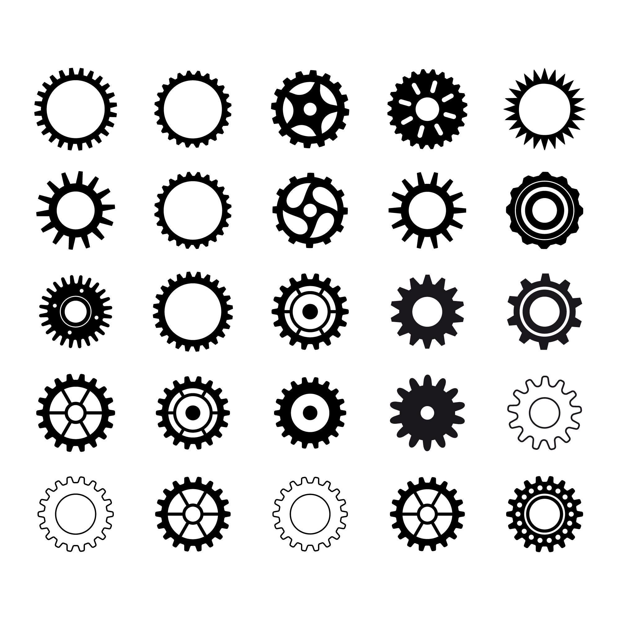 Truck Gears Svg, Gears Clipart, Gears PNG, Car Gear Svg, Gear Shape Svg ...