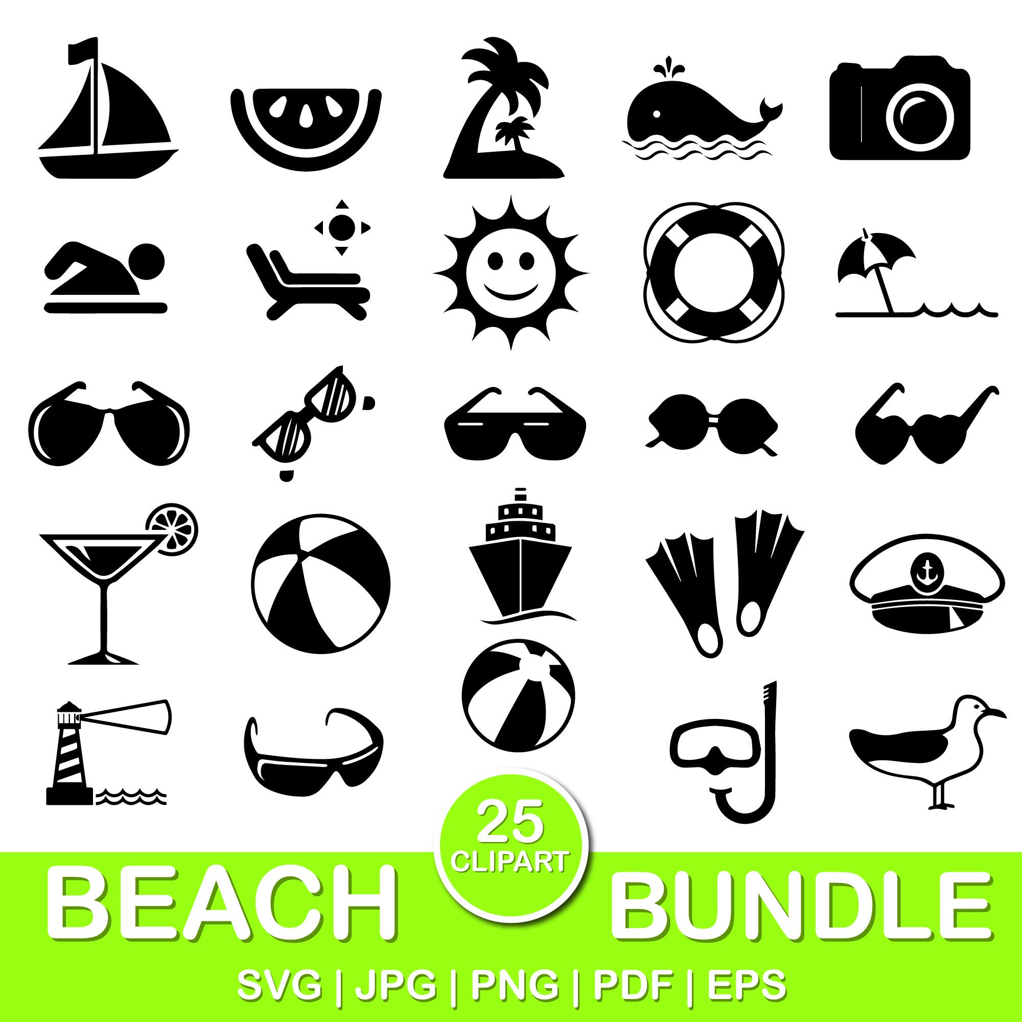 Sun Beach Svg, Beach Clipart, Beach Palm Tree Svg, Beach Life Svg, Sun ...