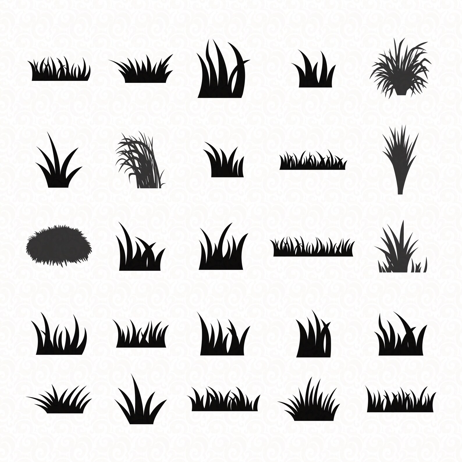 Grass Svg Bundles, Grass Svg Art, Grass Clipart, Grass PNG, Grass ...
