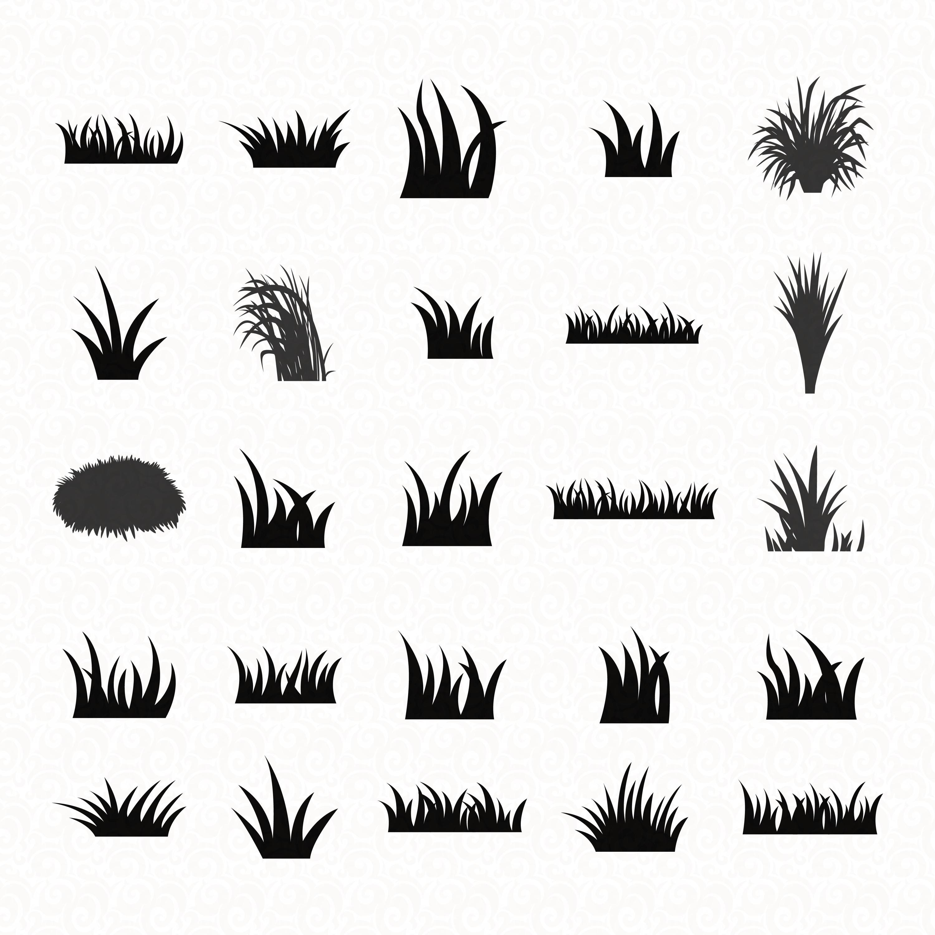 Grass Svg Bundles, Grass Svg Art, Grass Clipart, Grass PNG, Grass ...