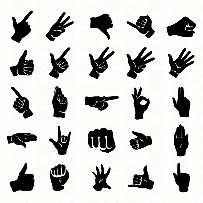 Hand Sign Svg, Hand Svg Clipart, Hand PNG, Hand Images, Winning Hand ...