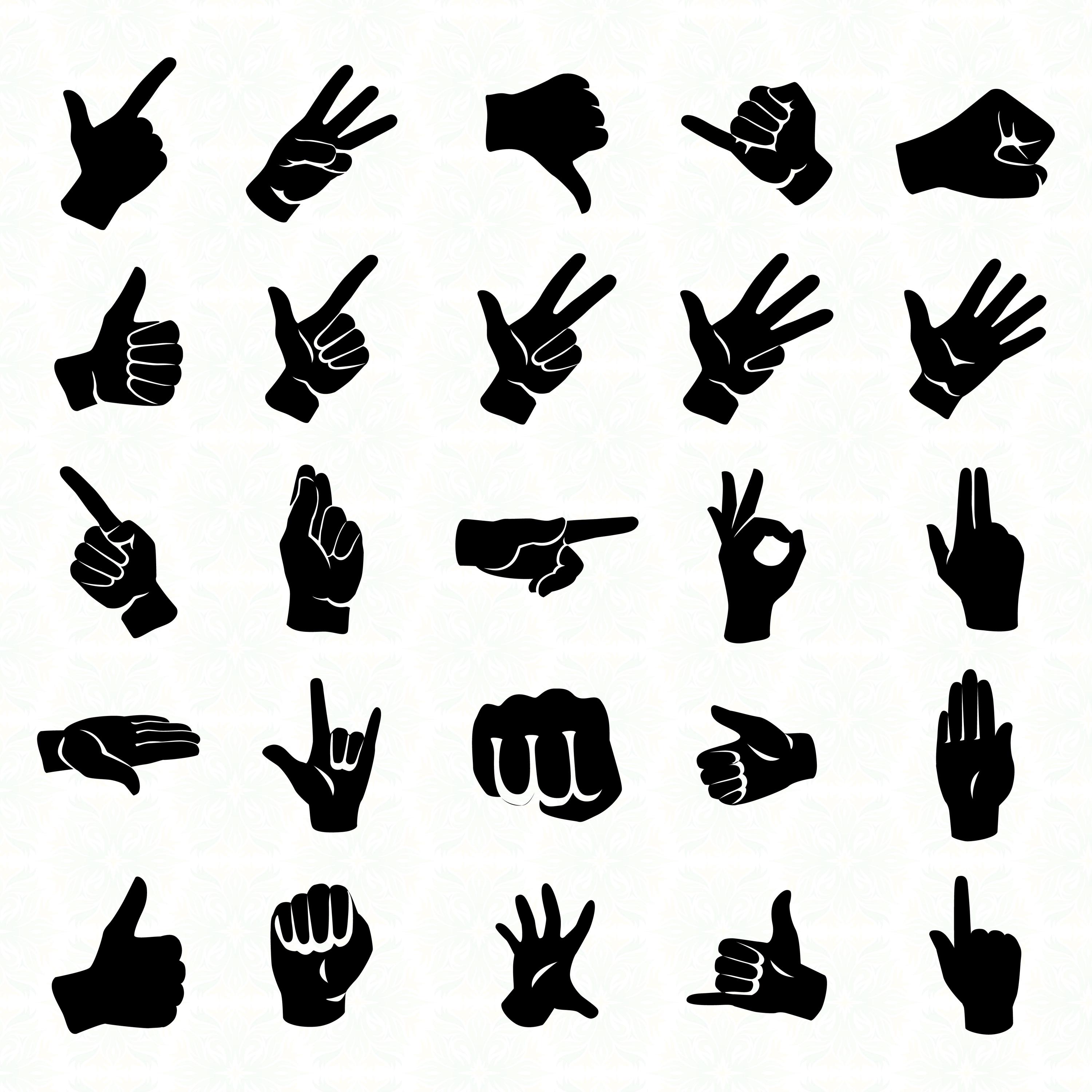 Hand Sign Svg, Hand Svg Clipart, Hand PNG, Hand Images, Winning Hand ...