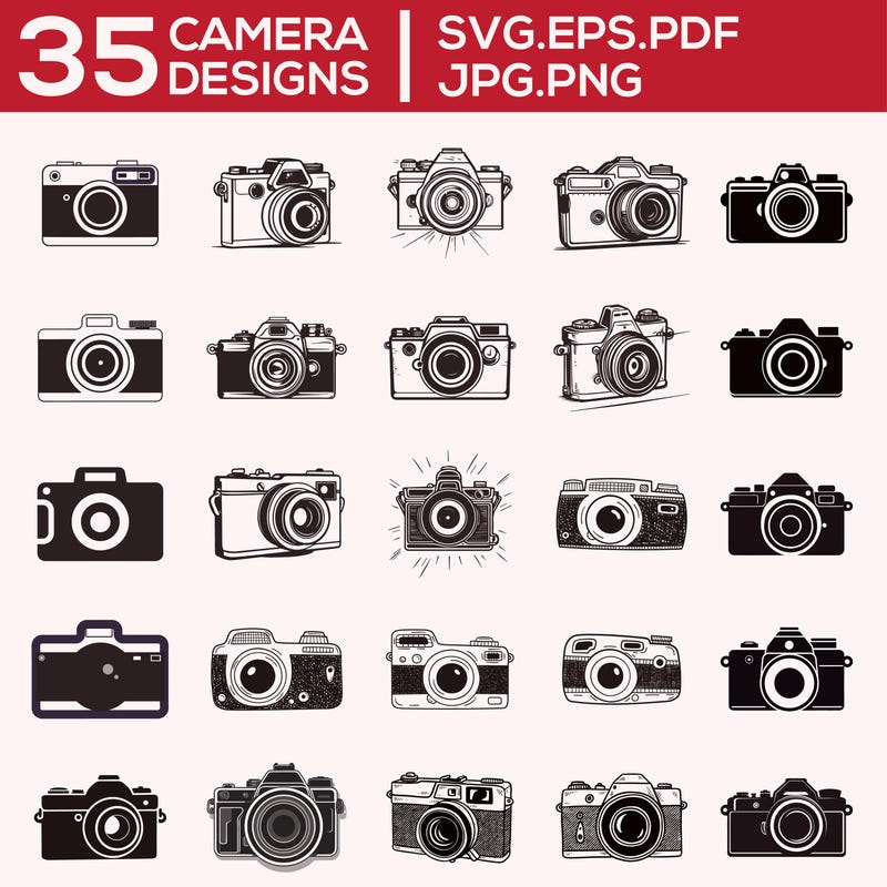 Camera Svg - Etsy