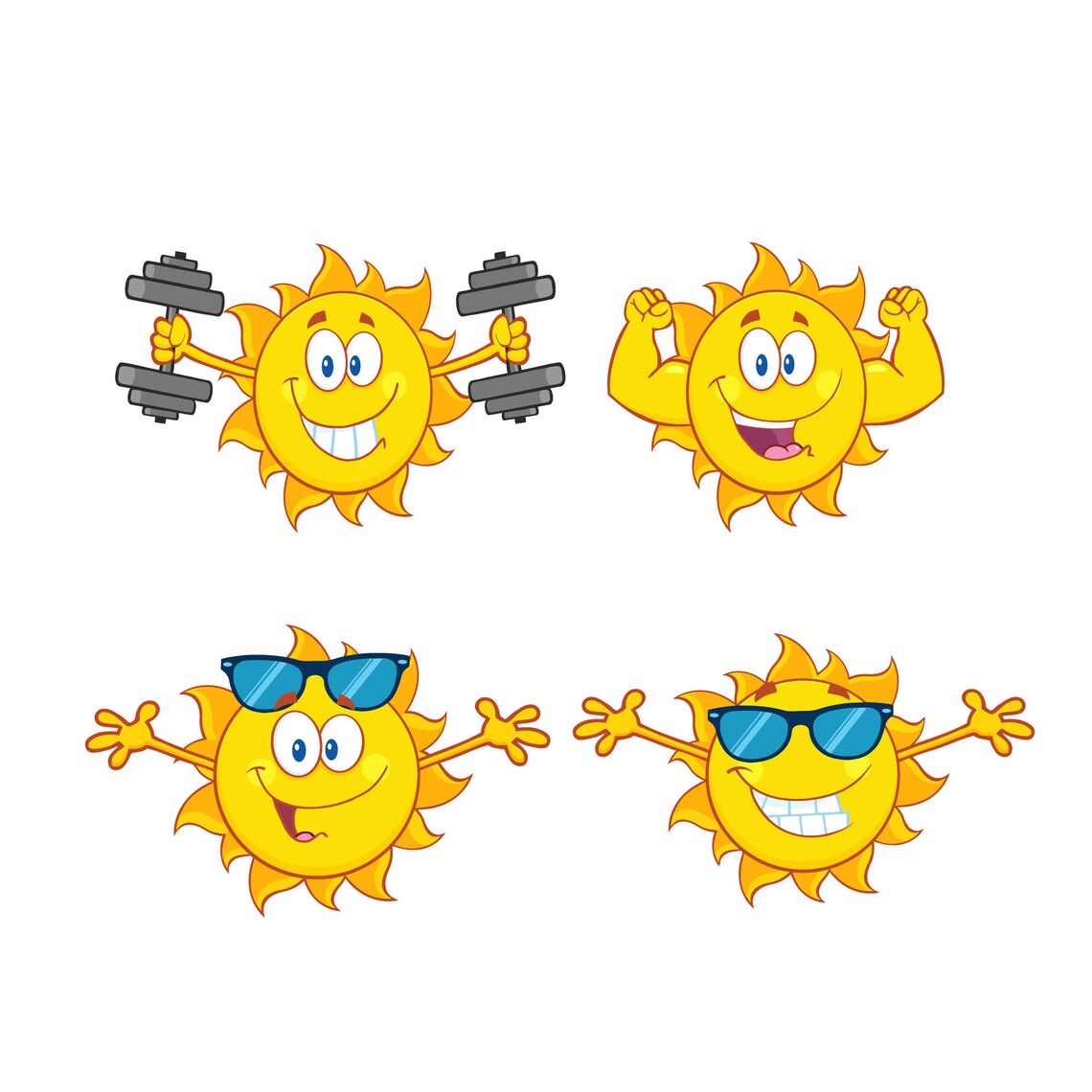 Hot Sun Svg Bundles, Sunrise Svg Bundles, Hot Summer Sun Svg Bundles ...