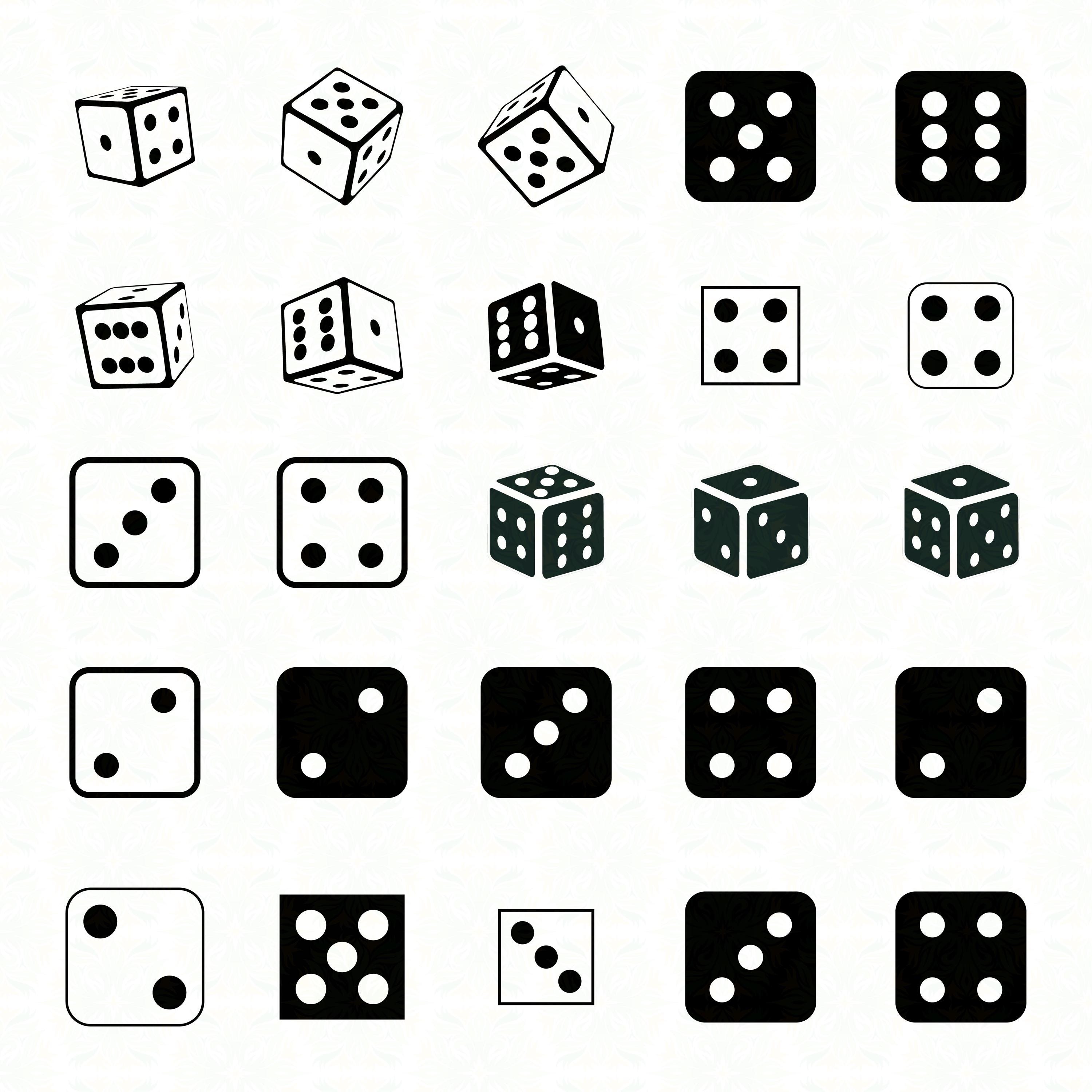 Dice Svg Bundles, Game Dice Svg, Dice PNG, Two Dice, Dice Clipart ...