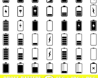 Mobile Battery Svg Bundles, Colorful Battery Svg, Mobile Battery ...