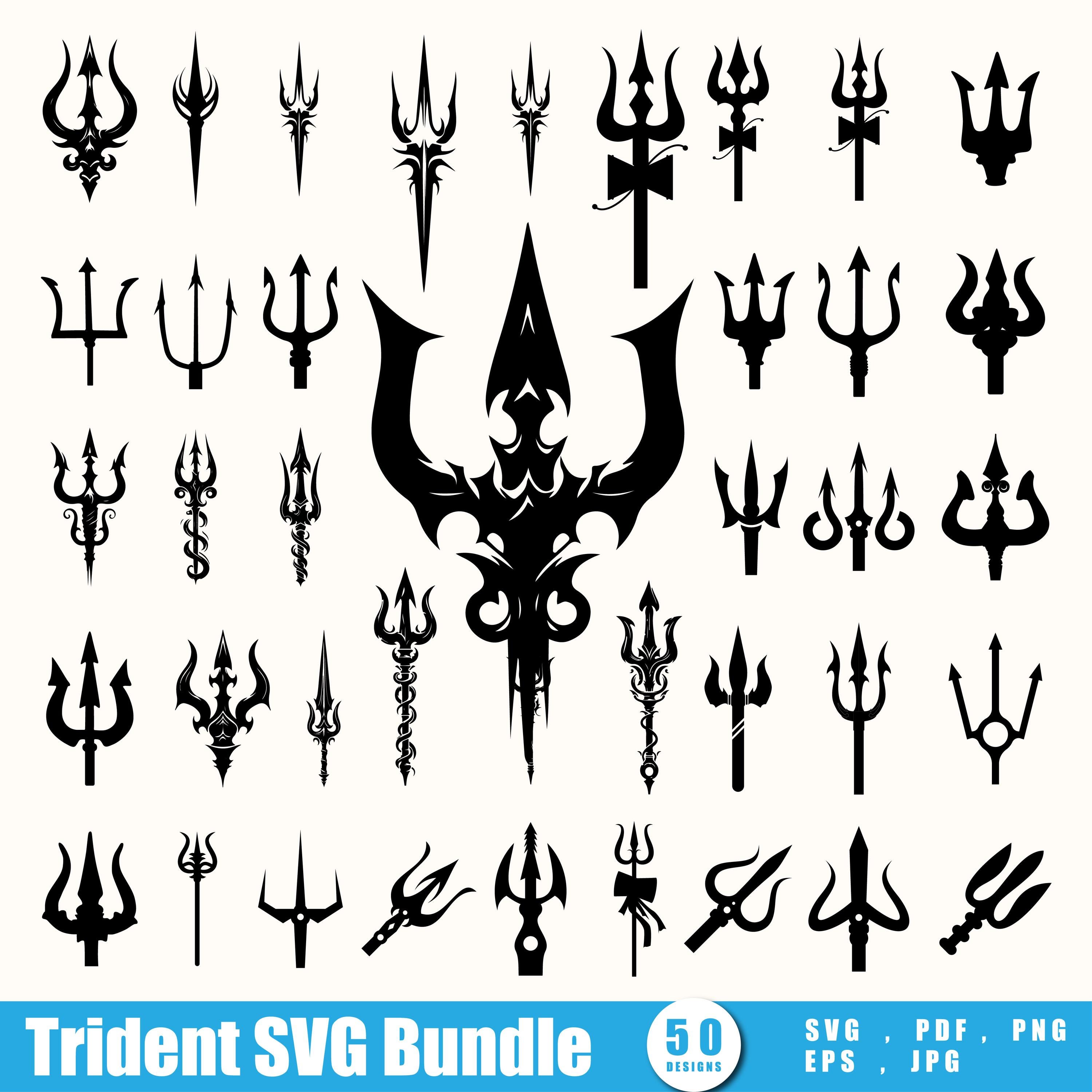 Best Trident Svg Bundles, Trident Svg Art, Trident Clipart, Trident PNG ...