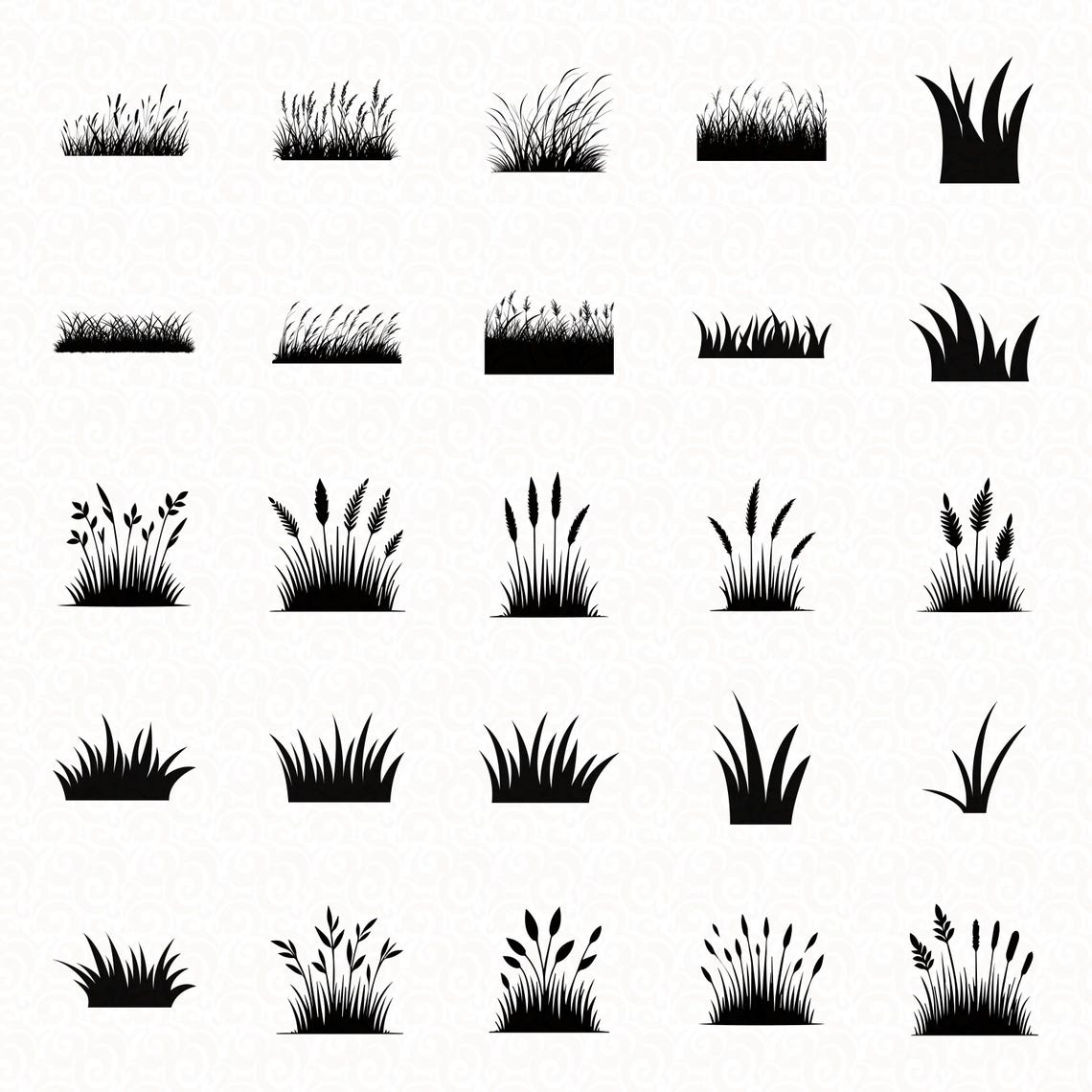 Grass Svg Bundles, Grass Svg Art, Grass Clipart, Grass PNG, Grass ...
