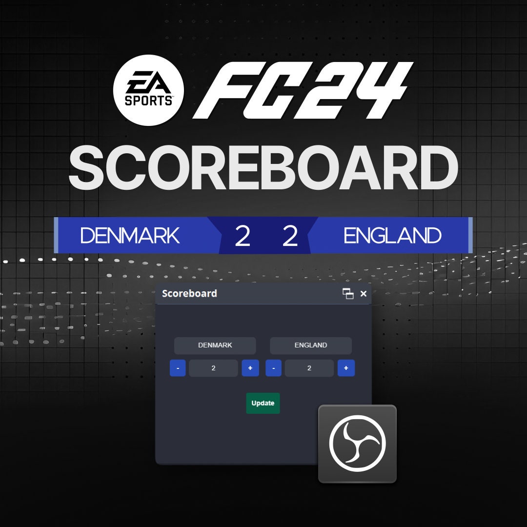 FC24 Scoreboard für OBS / Streamlabs - Etsy.de