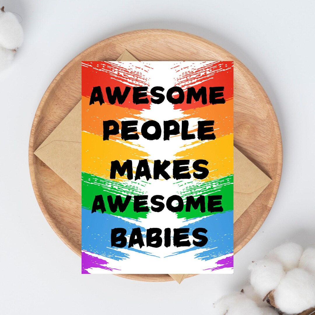 Congratulations Pregnancy Card Funny Expecting Card Awesome People Make ...