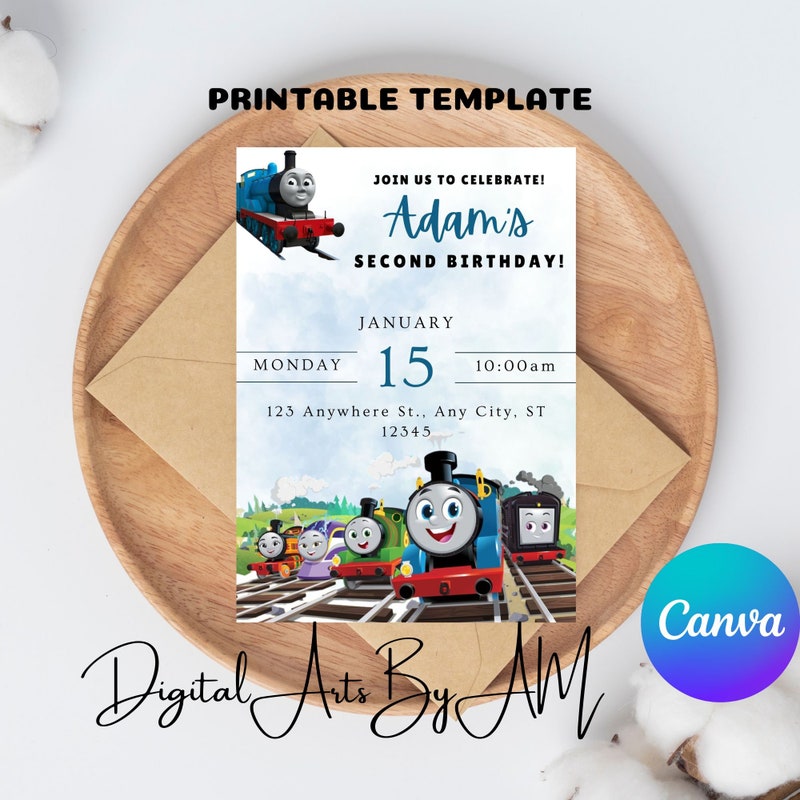 Thomas Invitation - Etsy