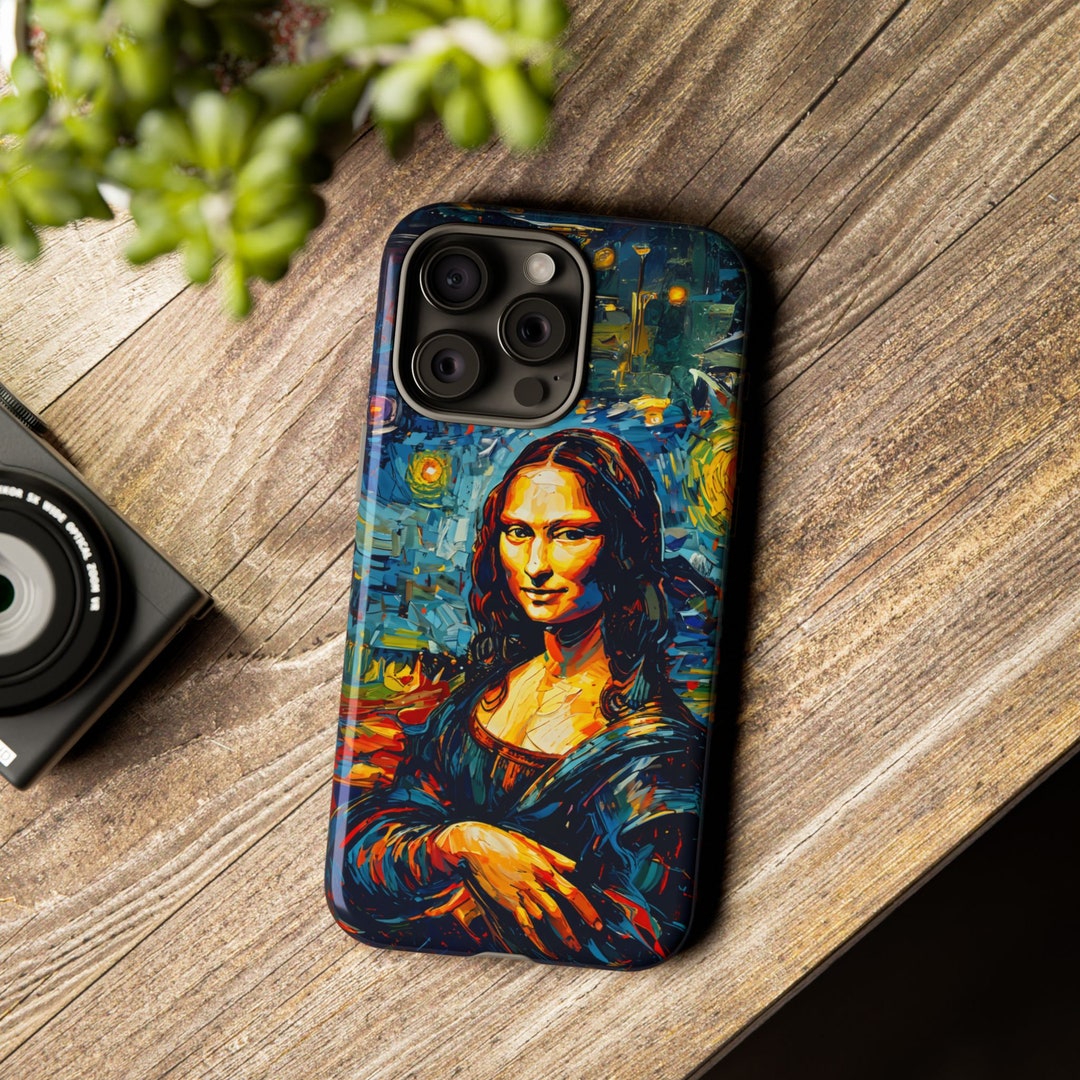Van Gogh Starry Night Mona Lisa iPhone Case AI Reimagined Art Painting ...