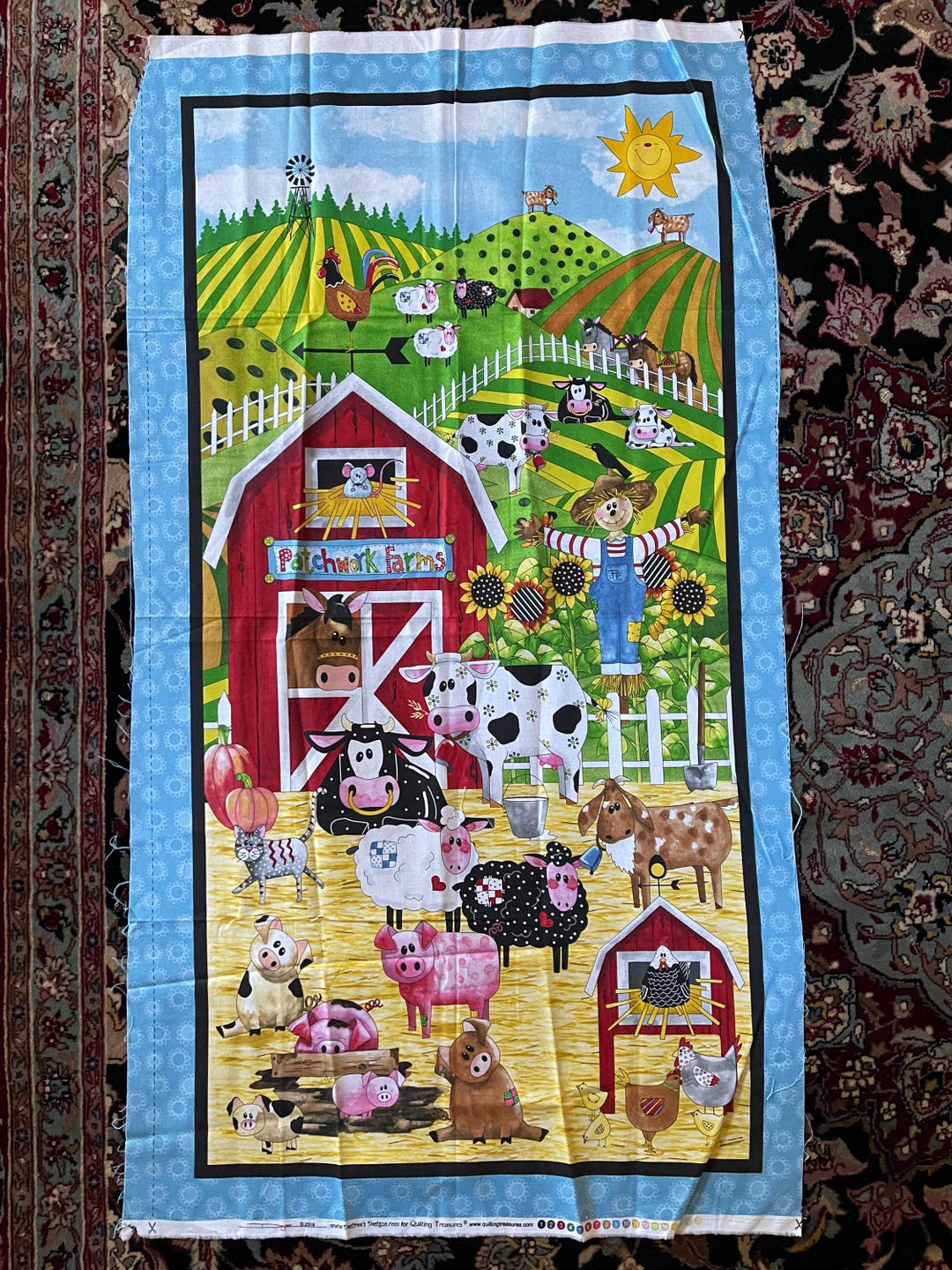 Farm Panel for Quilting - Etsy